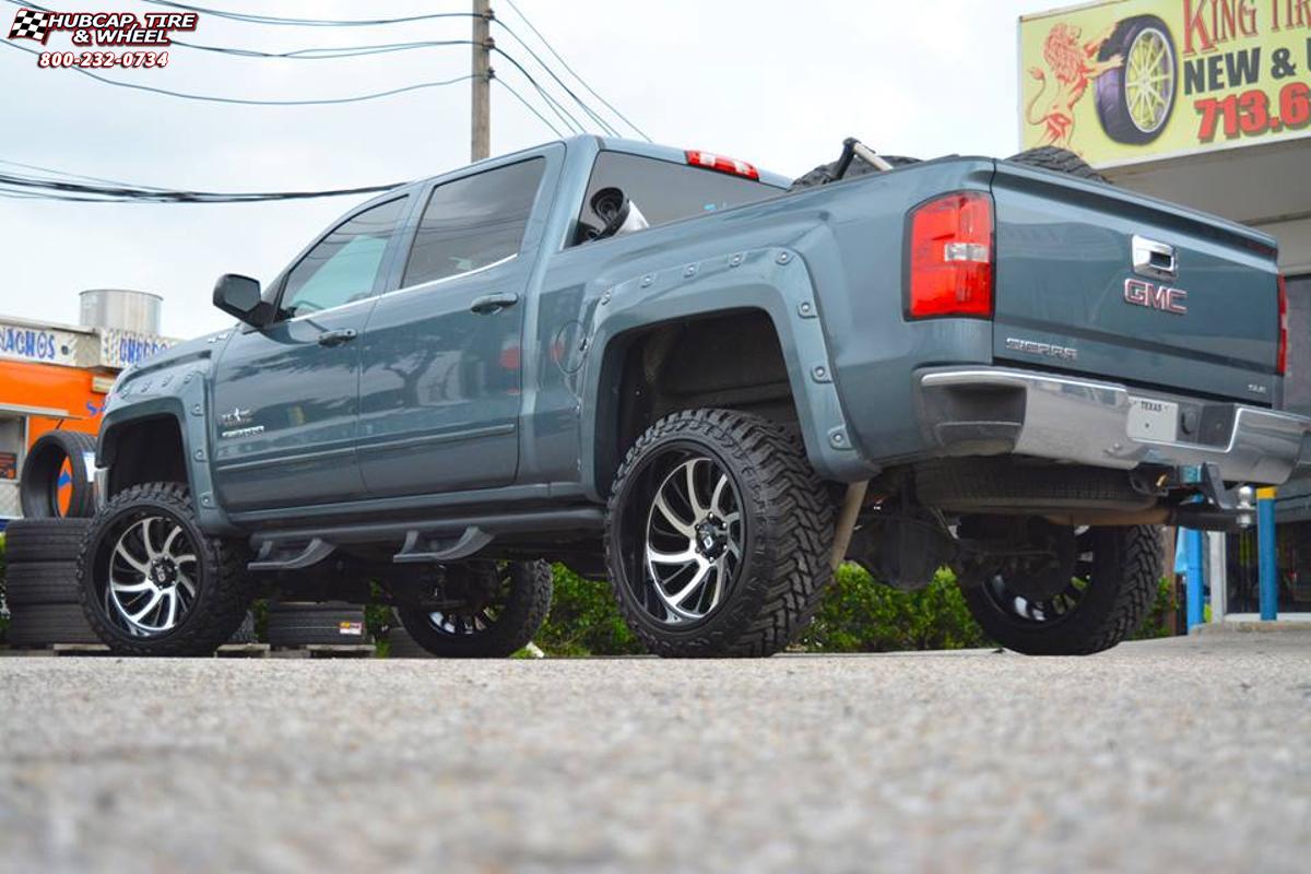 GMC Sierra 1500 XD Series XD826 Surge Gloss Black Machined