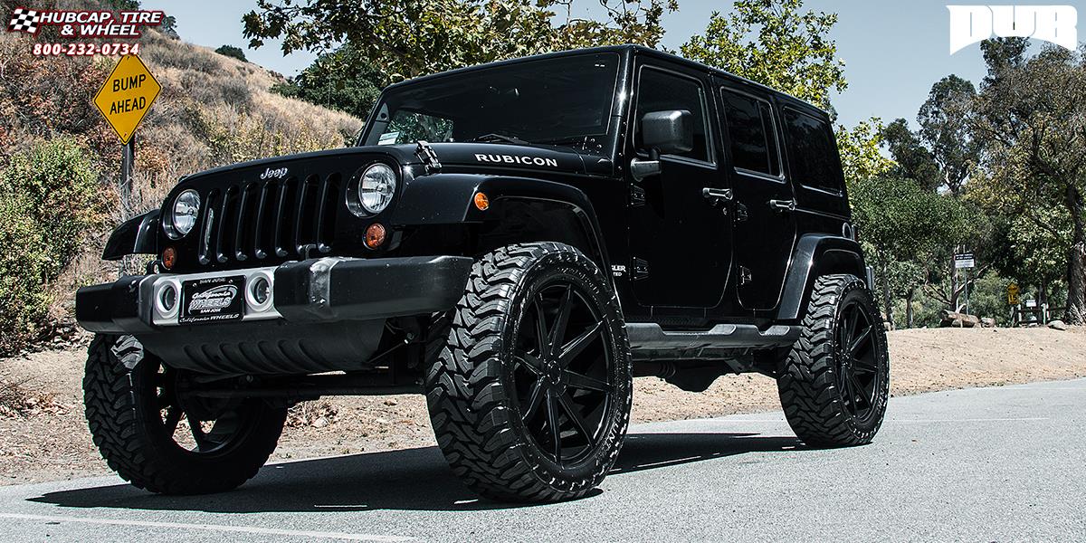 Jeep Wrangler Dub Push S110 Gloss Black 0 X 0