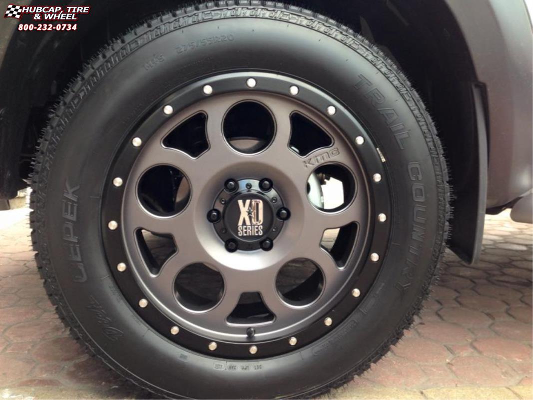 Ford Ranger Wildtrak XD Series XD126 Enduro Pro Matte Gray and Black Ring