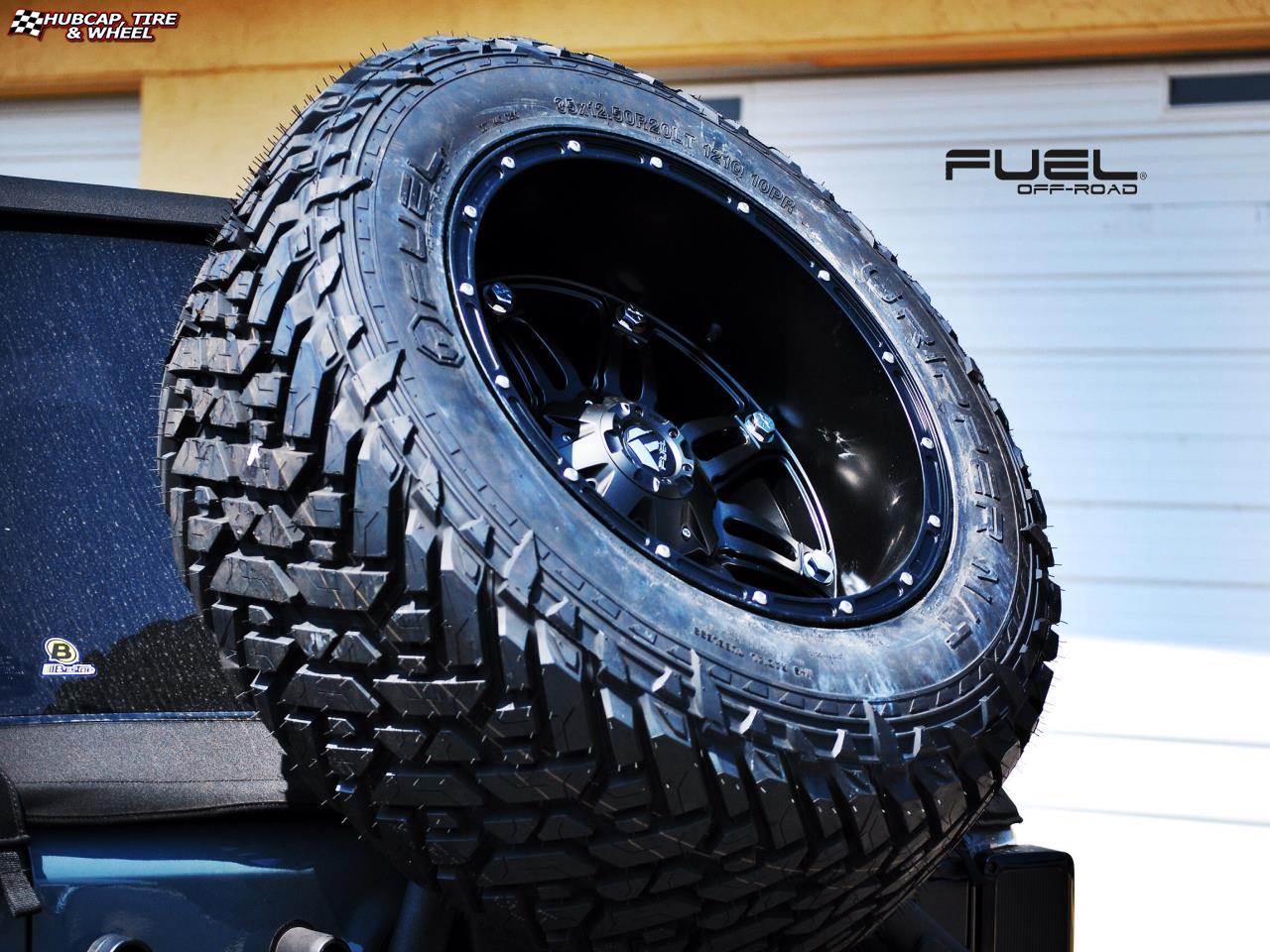 Jeep Wrangler Fuel Hostage D531 Matte Black 20 X 12