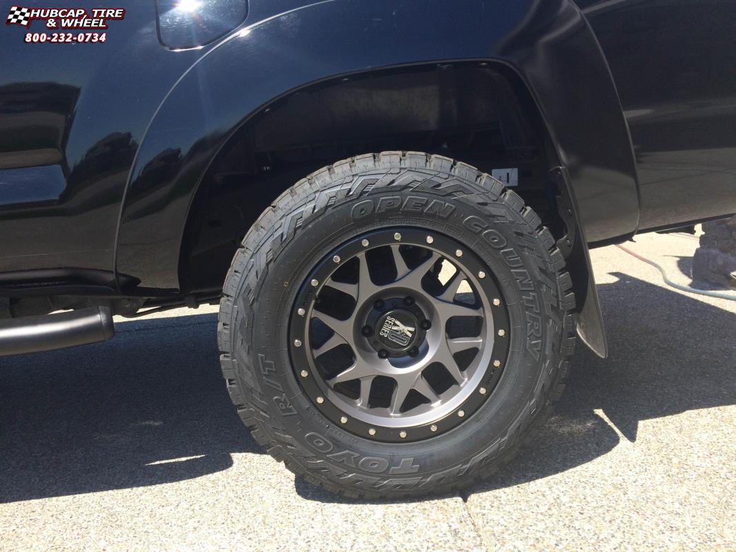 Toyota Tacoma XD Series XD127 Bully Matte Gray and Black Ring