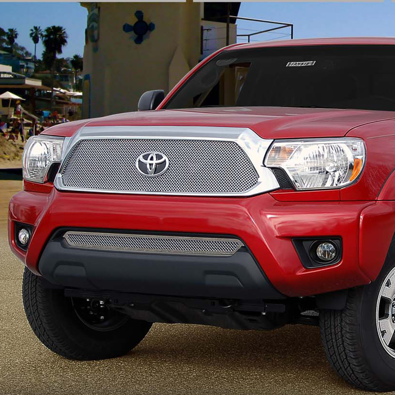 E&G Classics 2012-2015 Toyota Tacoma Grille 2Pc Fine Mesh Grille - 1138 ...