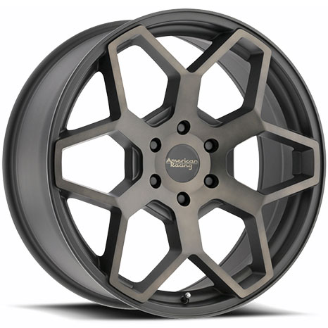 22x9 American Racing AR916 Satin Black Machined w/ Tinted Clear RWD ...