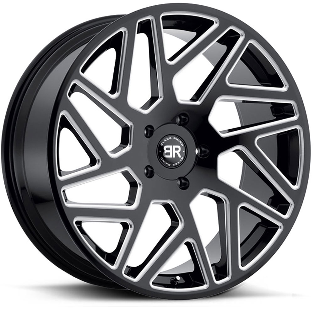 18x9.5 Black Rhino Cog Matte Black Machine Face Dark Tint RWD Wheels ...