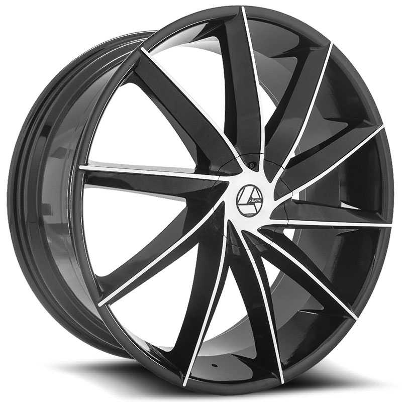 26x9.5 Azara AZA-505 Chrome RWD Wheels and Rims