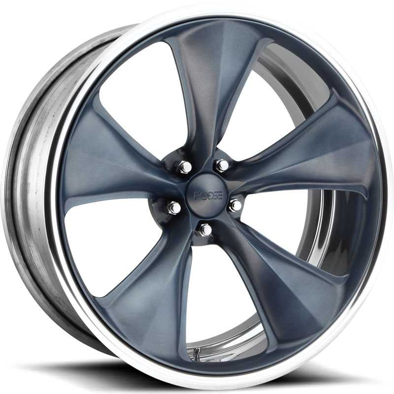18x9 Foose Nitrous F402 Concave Yamaha Blue Steel REV Wheels and Rims